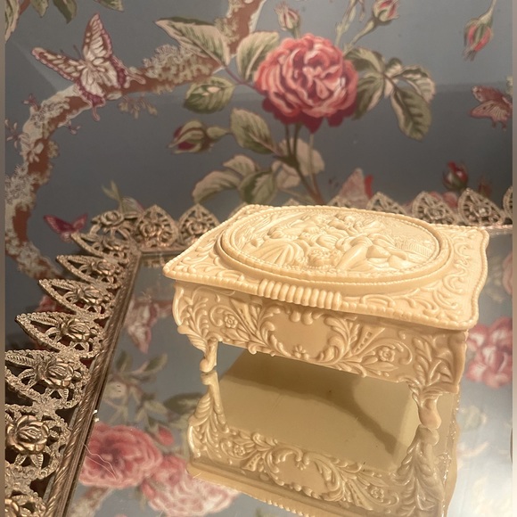 Storage & Organization | Vtg Celluloid Jewelry Casket | Poshmark